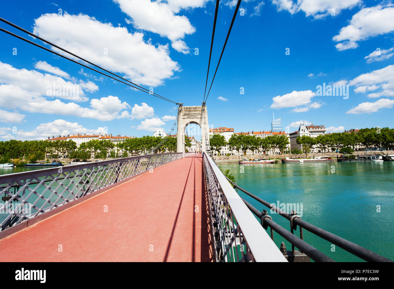 Pedestrian bridge in lyon hi-res stock photography and images - Alamy