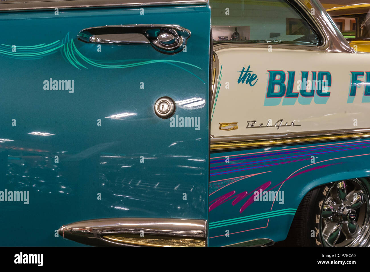 Dual fueled Natural Gas powered Chevrolet Bel Air Sport Sedan Stock ...