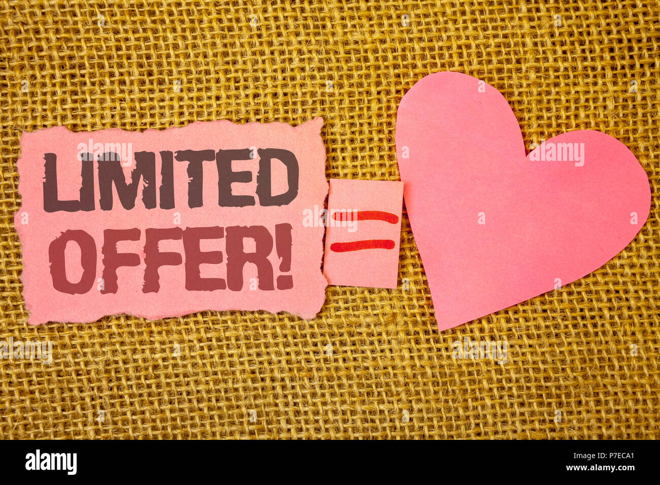 Text sign showing Limited Offer Motivational Call. Conceptual photo ...