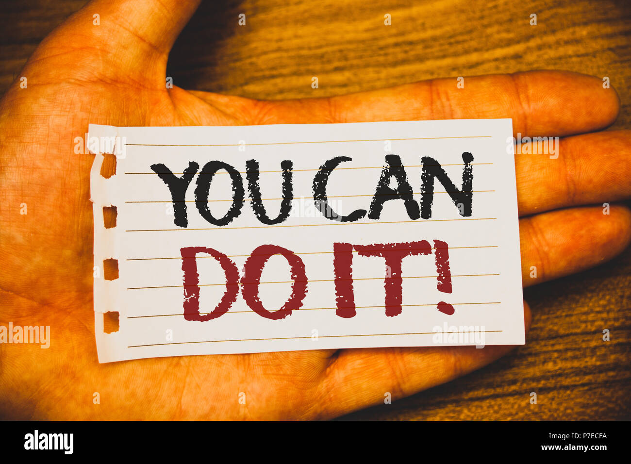 Handwriting text writing You Can Do It Motivational Call. Concept ...