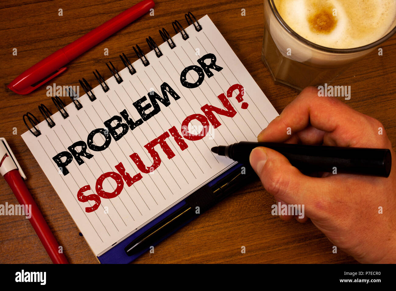 Word writing text Problem Or Solution Question. Business concept for ...