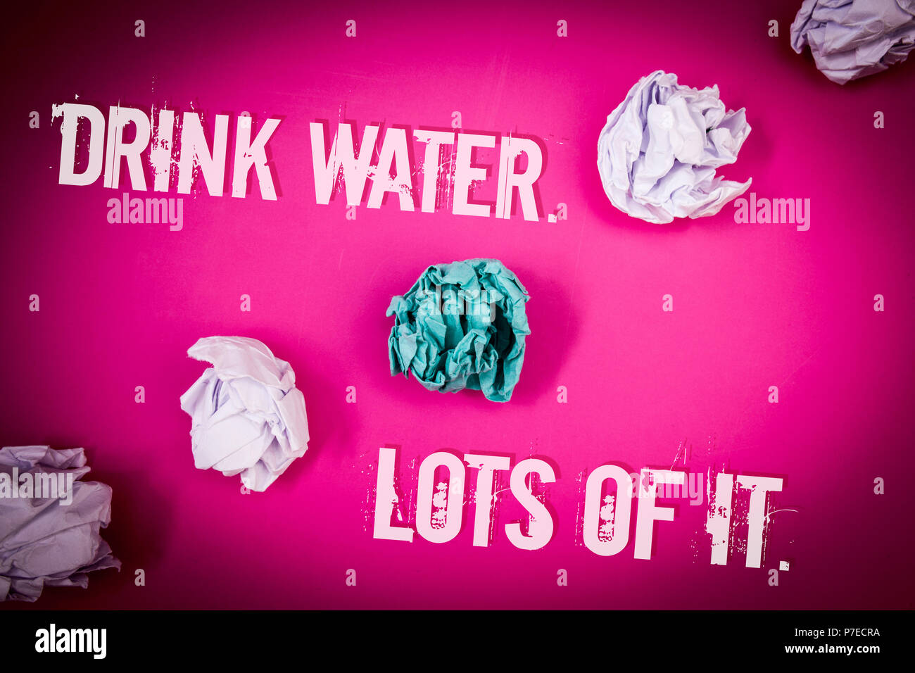 Handwriting Text Drink Water Lots Of It Concept Meaning Drinking Liquids To Keep Our Body In
