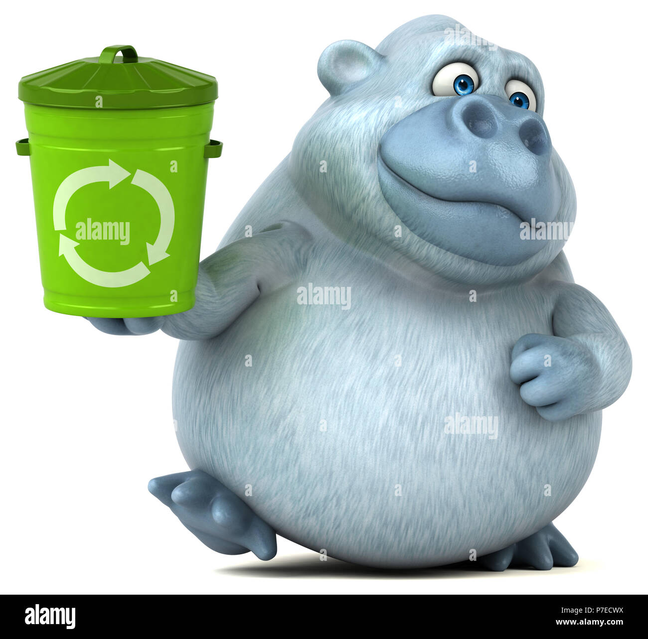 Fun yeti - 3D Animation Stock Photo - Alamy