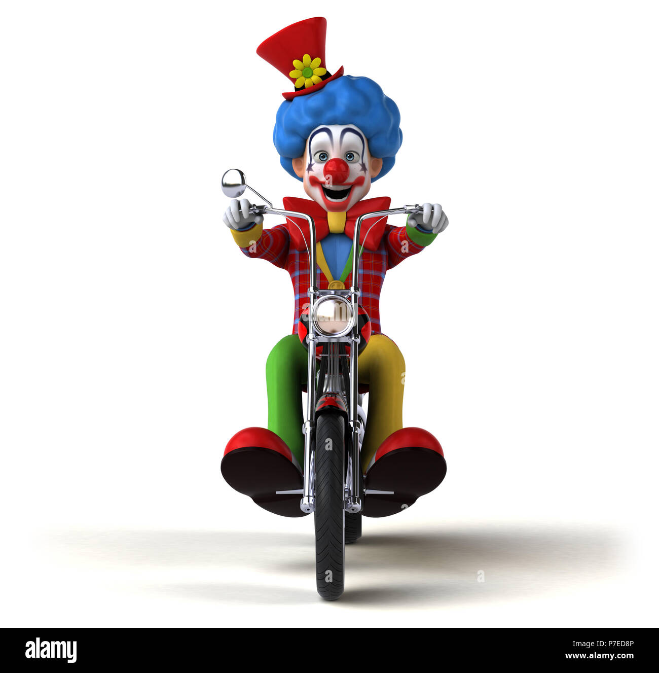 Fun clown - 3D Illustration Stock Photo - Alamy