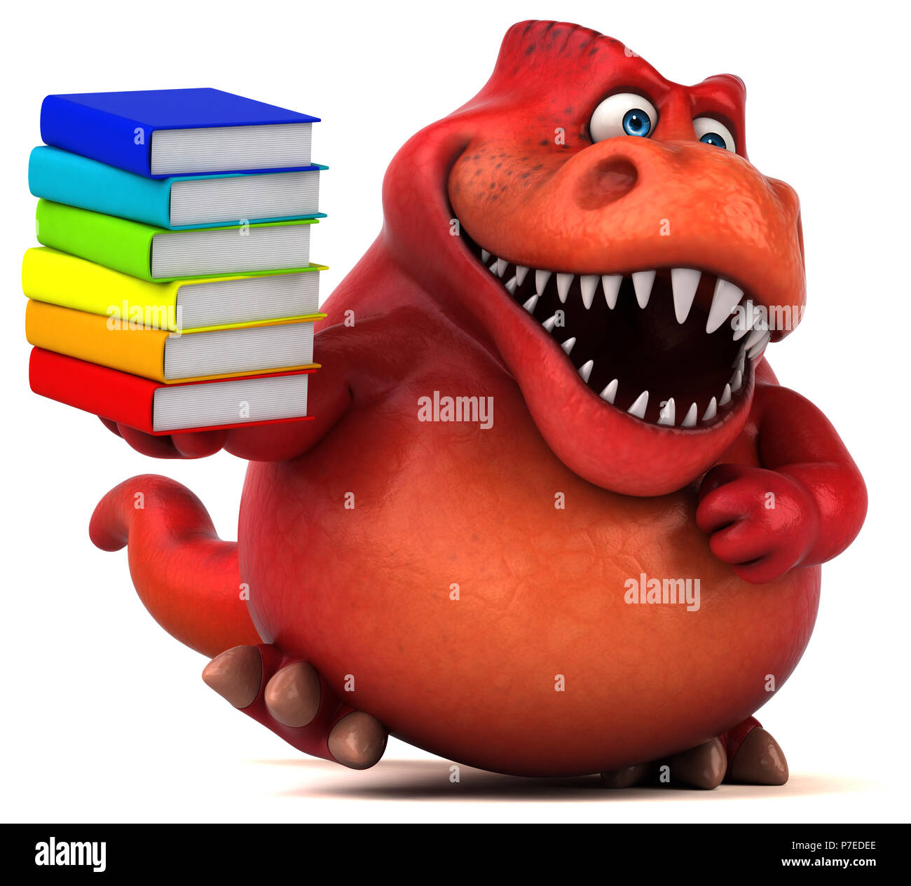 Fun dinosaur - 3D Illustration Stock Photo - Alamy