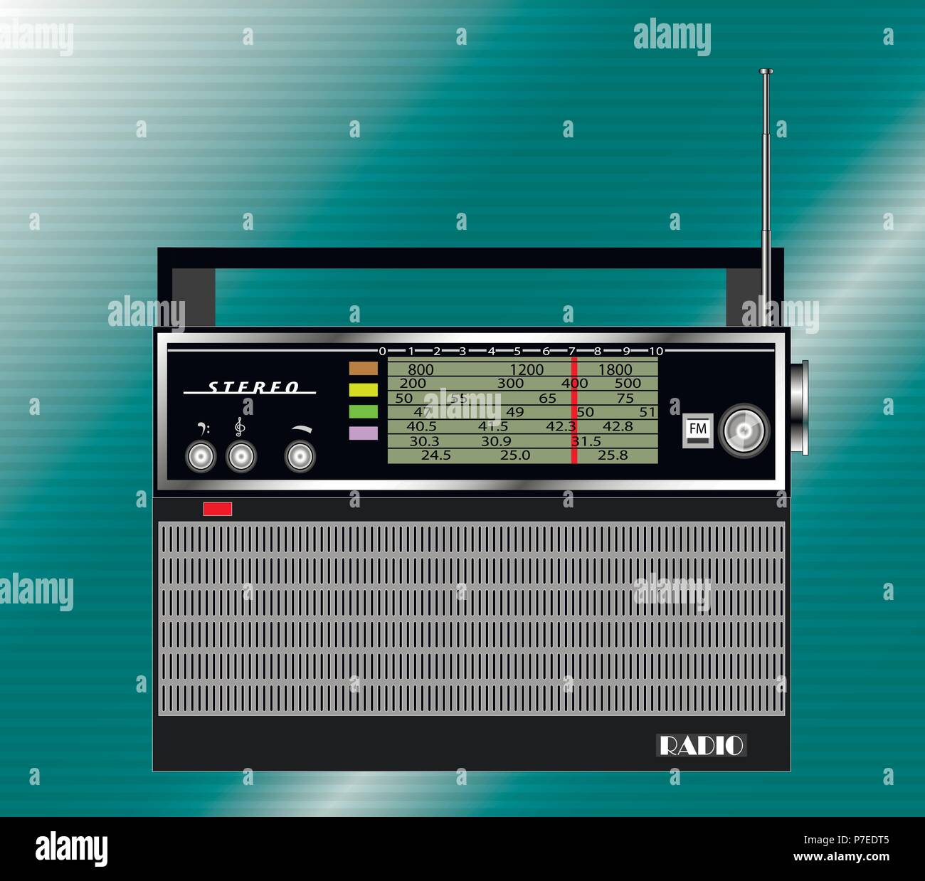 Radio receiver Stock Vector Images - Alamy