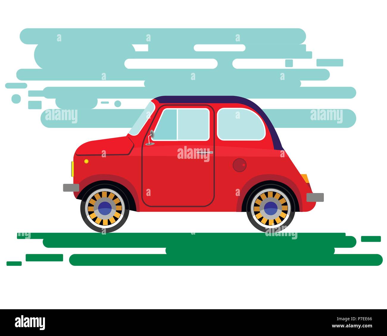 Small vintage retro toy cars Cut Out Stock Images & Pictures - Alamy