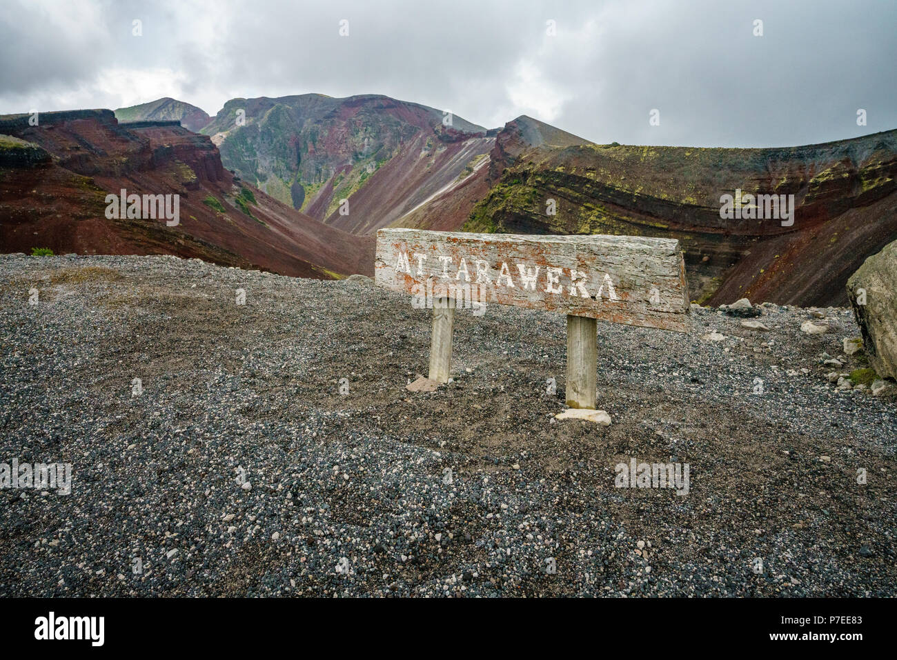Mount tarawera volcano hi-res stock photography and images - Alamy