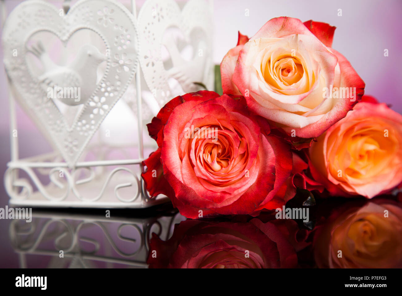 Romantic vintage love background Stock Photo - Alamy
