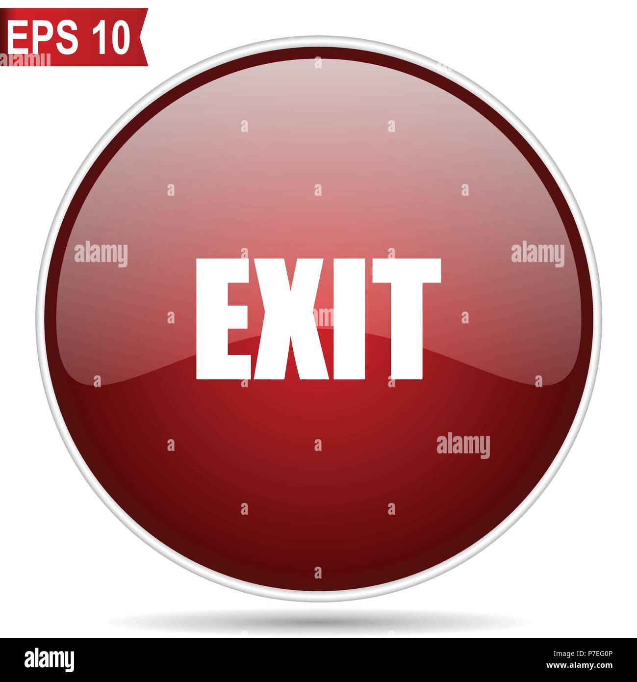 Emergency exit button Stock Vector Images - Alamy
