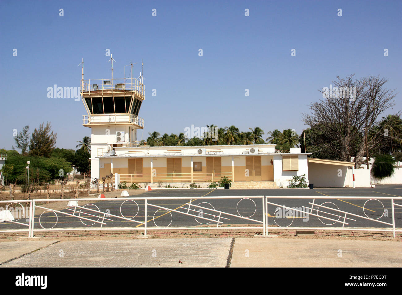 The Air Traffic Control Tower at the Airport in Saint-Louis-du-Sénégal ...