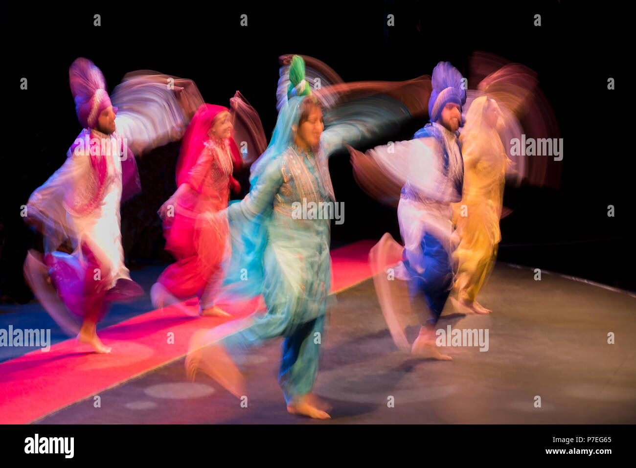 Bhangra dance performance on stage Stock Photo - Alamy