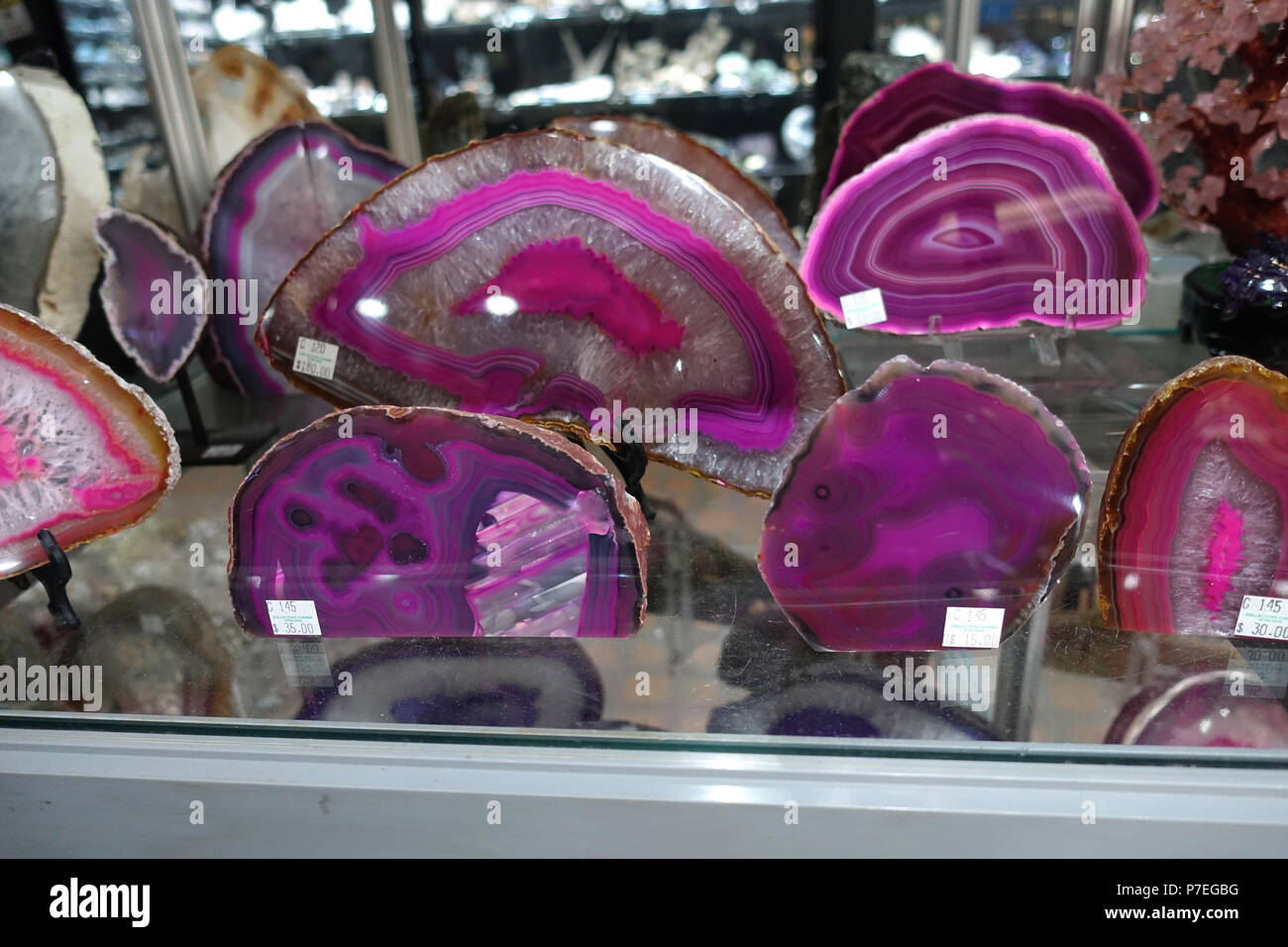 Brazilian Agate Slice Stock Photo - Alamy