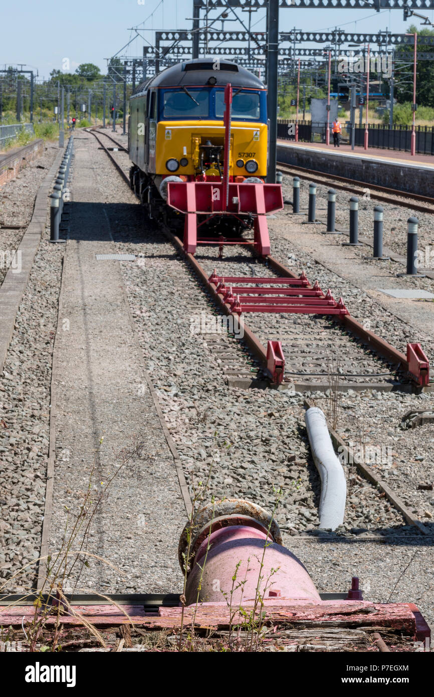 class 57 locomotive, rugby railway station, warwickshie, england, uk ...