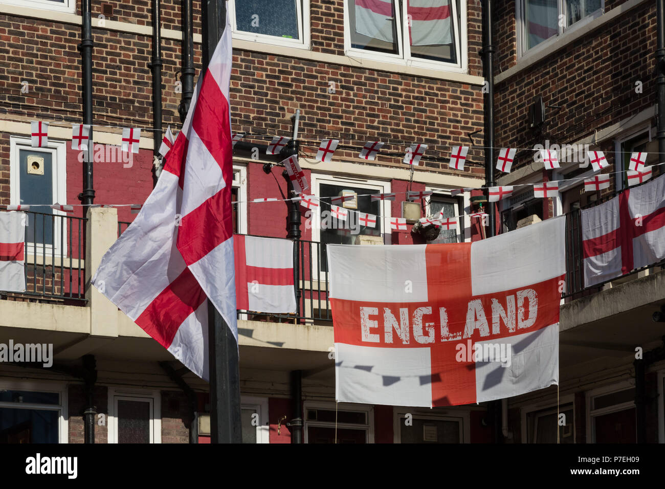 Patriotic residents on the Kirby Estate in Bermondsey celebrate FIFA ... Patriotic residents on the Kirby Estate in Bermondsey celebrate FIFA ...
