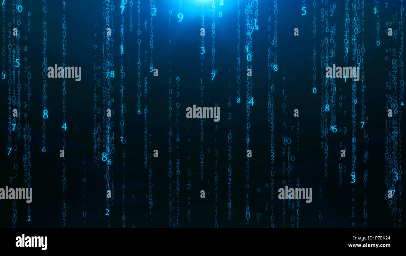 Abstract matrix numbers background Stock Photo - Alamy