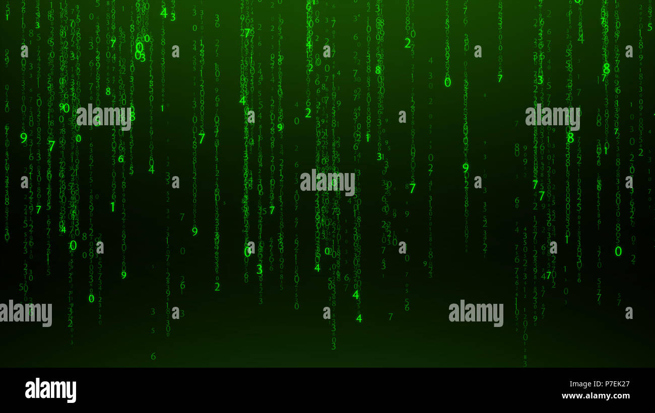 Abstract matrix numbers background Stock Photo - Alamy