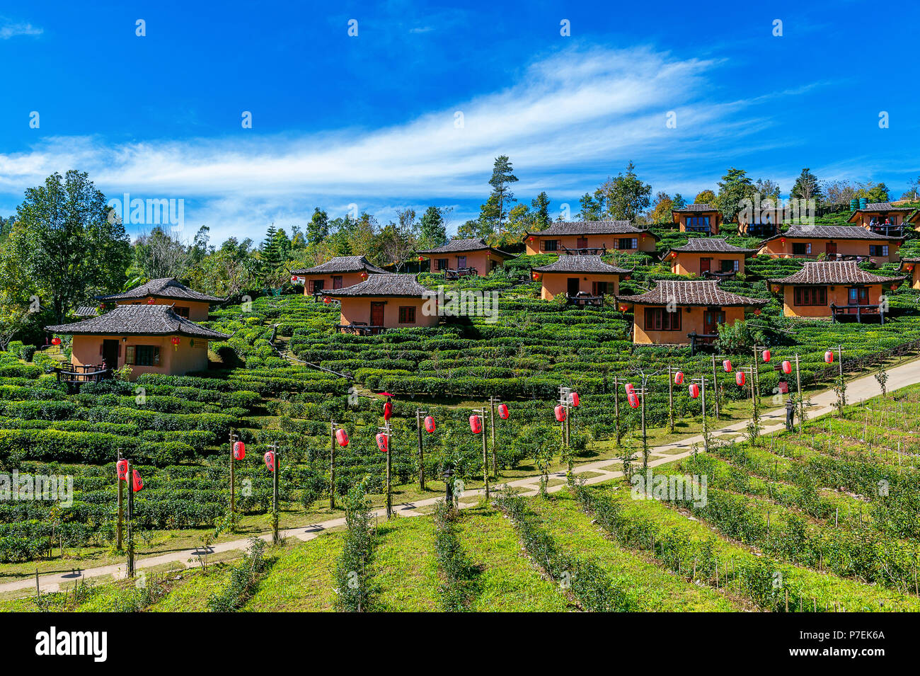 Ban rak thai in Mae hong son,Thailand Stock Photo - Alamy