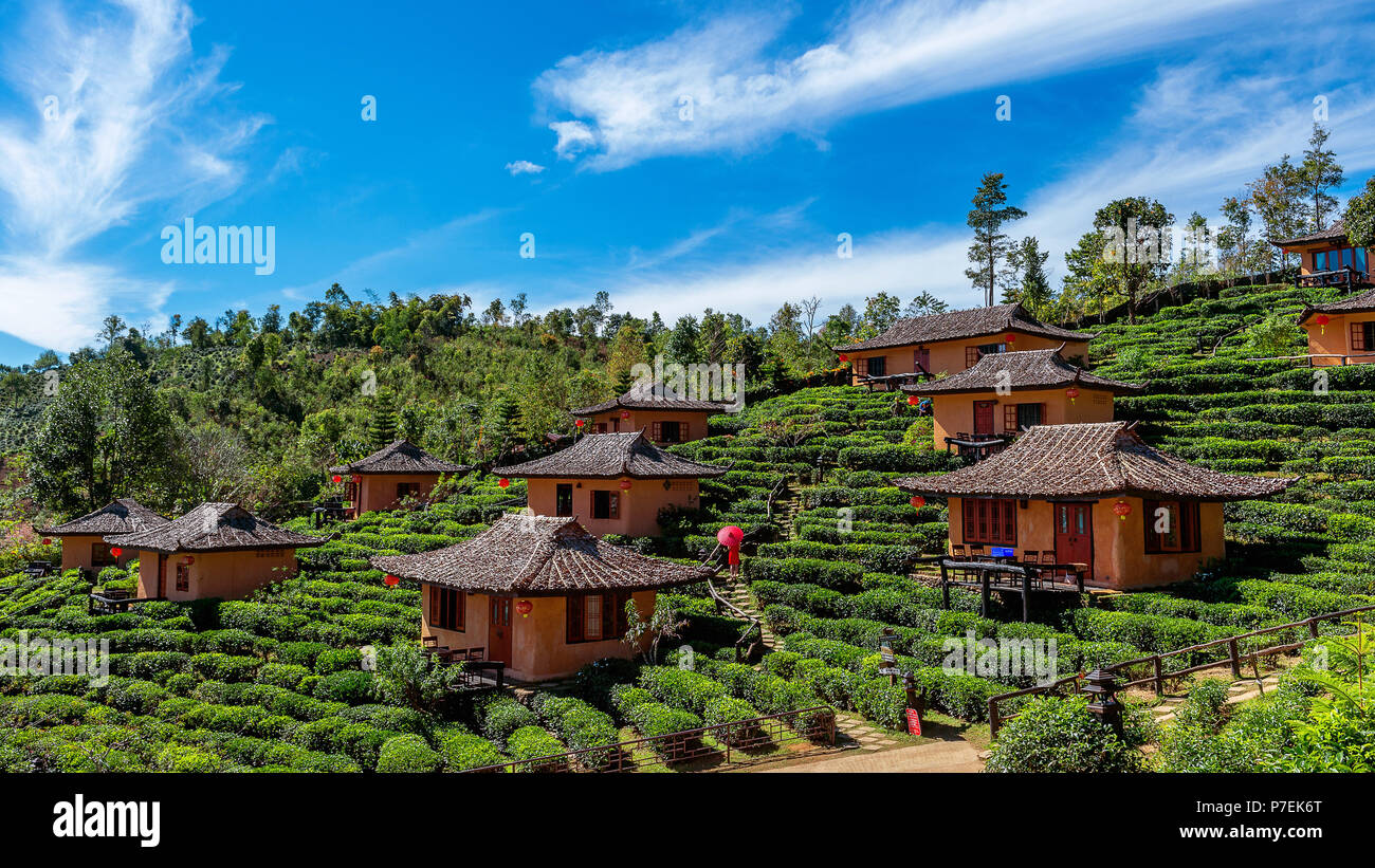 Ban rak thai in Mae hong son,Thailand Stock Photo - Alamy