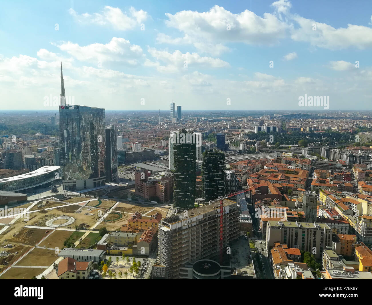 Milan city aerial hi-res stock photography and images - Alamy
