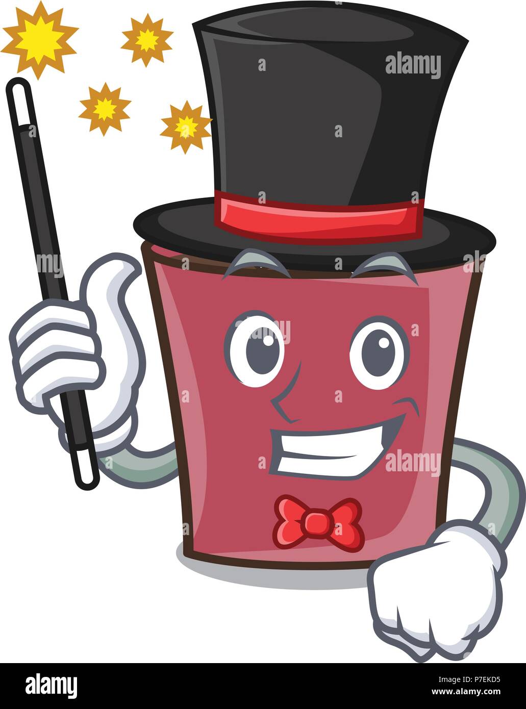Magician hot chocolate mascot cartoon Stock Vector Image & Art - Alamy