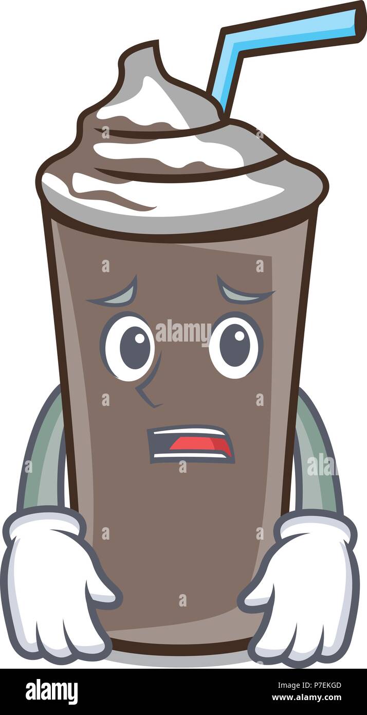 Afraid ice chocolate mascot cartoon Stock Vector Image & Art - Alamy