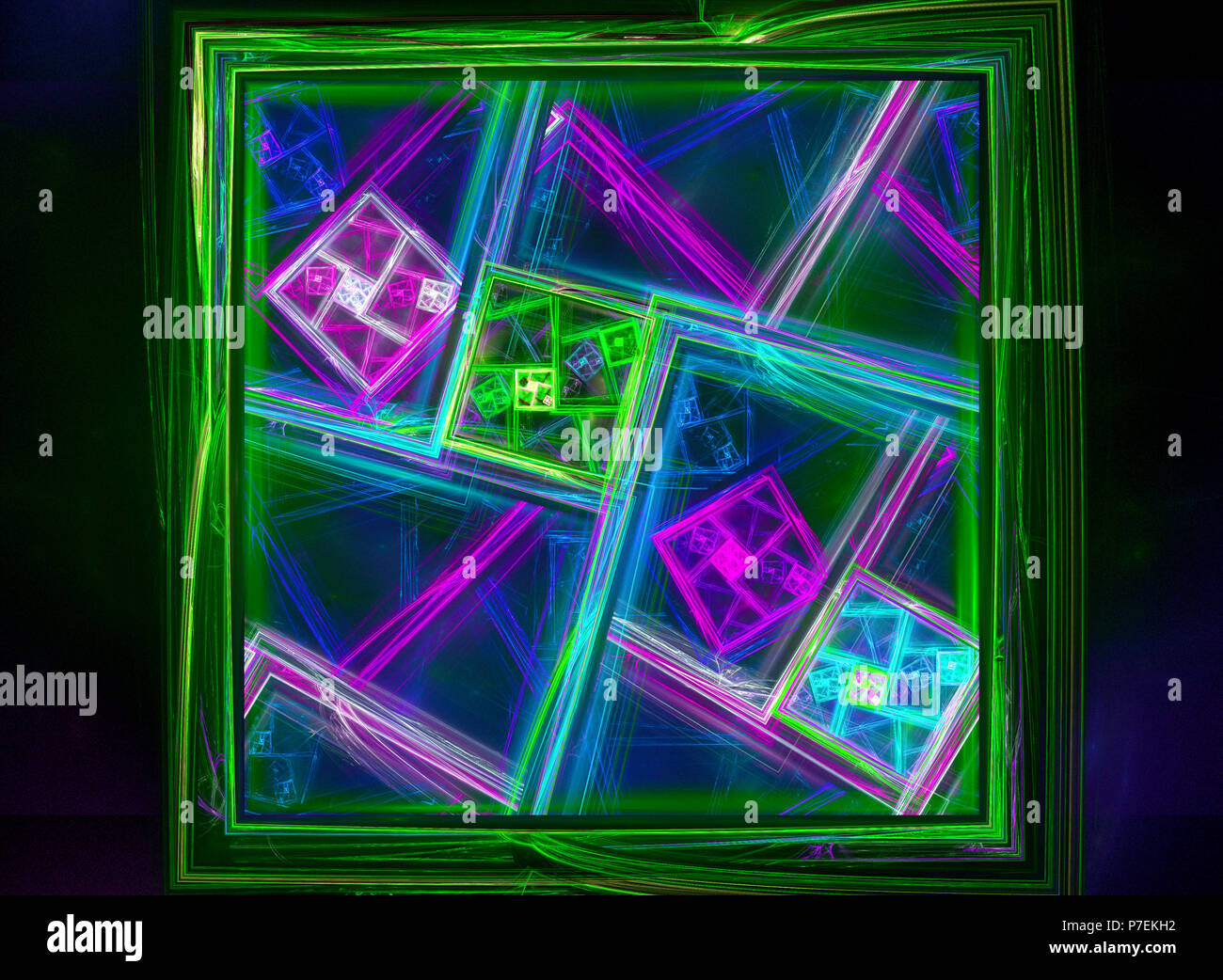 Abstract background element. Fractal graphics series. Three-dimensional ...