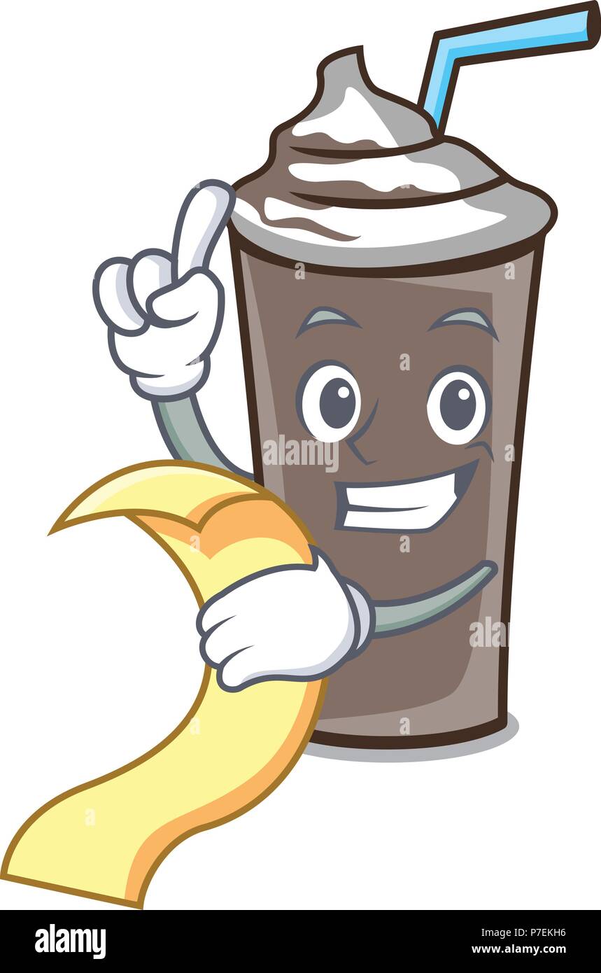 With menu ice chocolate mascot cartoon Stock Vector Image & Art - Alamy