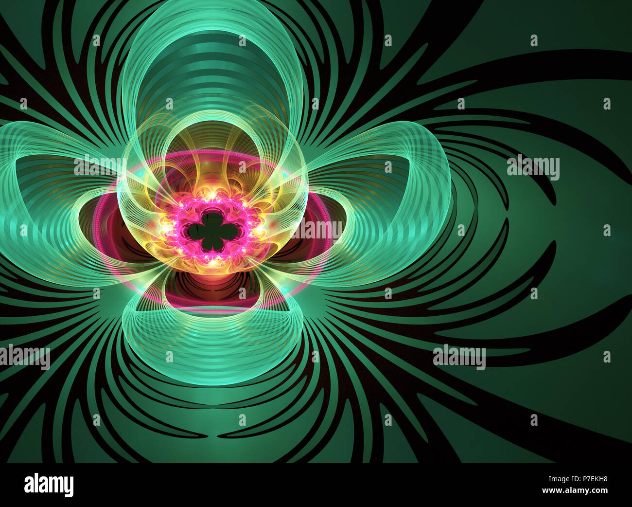 Abstract background element. Fractal graphics series. Three-dimensional ...