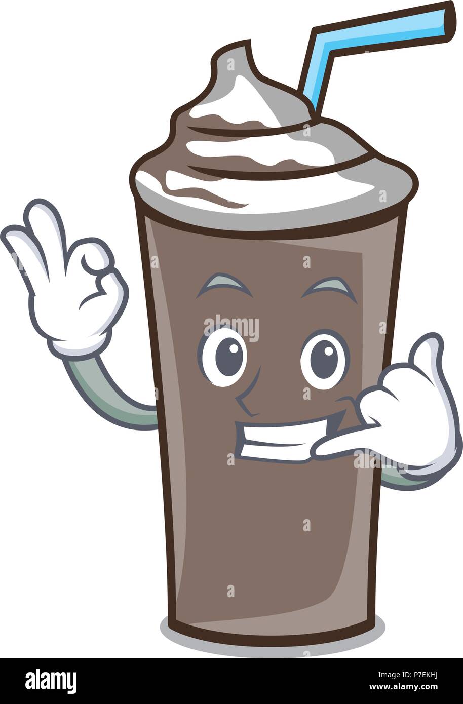 Call me ice chocolate mascot cartoon Stock Vector Image & Art - Alamy