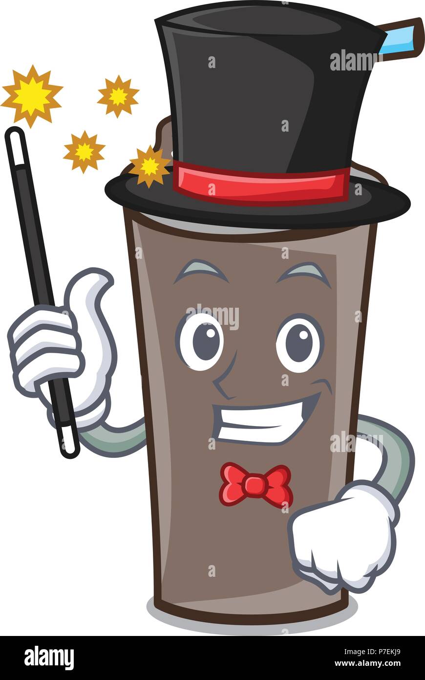 Magician ice chocolate mascot cartoon Stock Vector Image & Art - Alamy