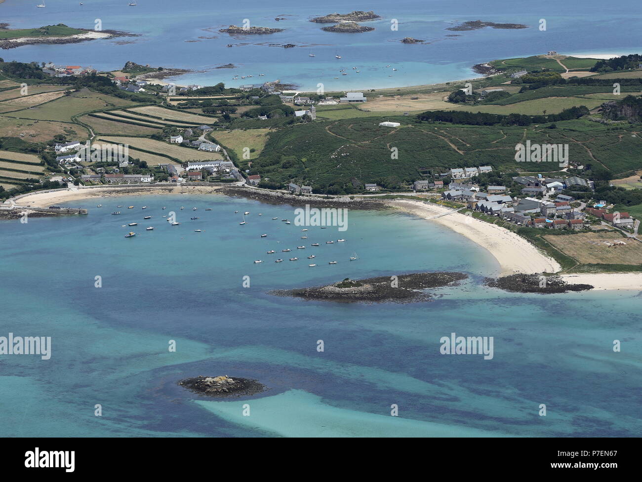 The isles of scilly aerial hi-res stock photography and images - Alamy