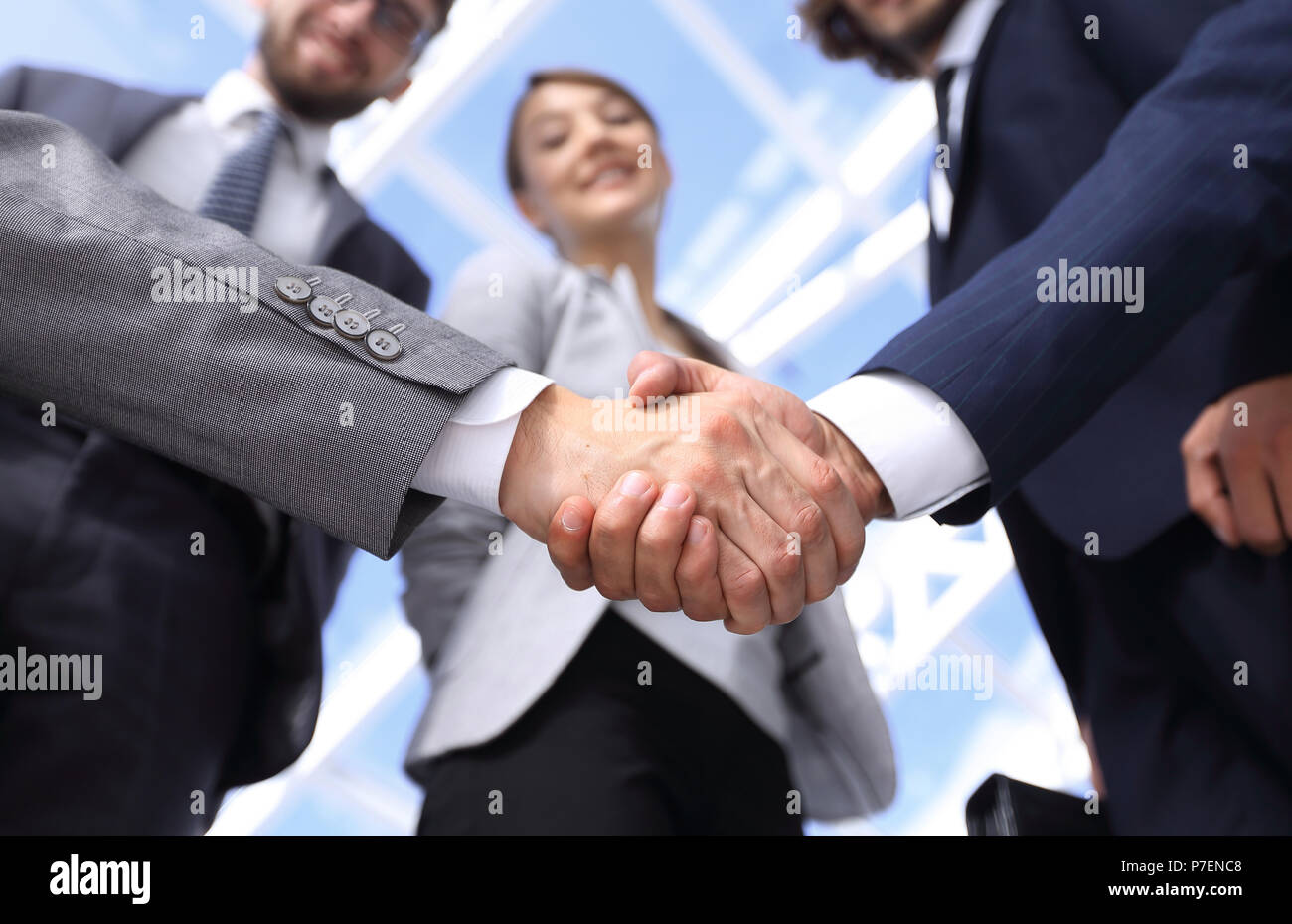 business handshake.the concept of partnership Stock Photo - Alamy