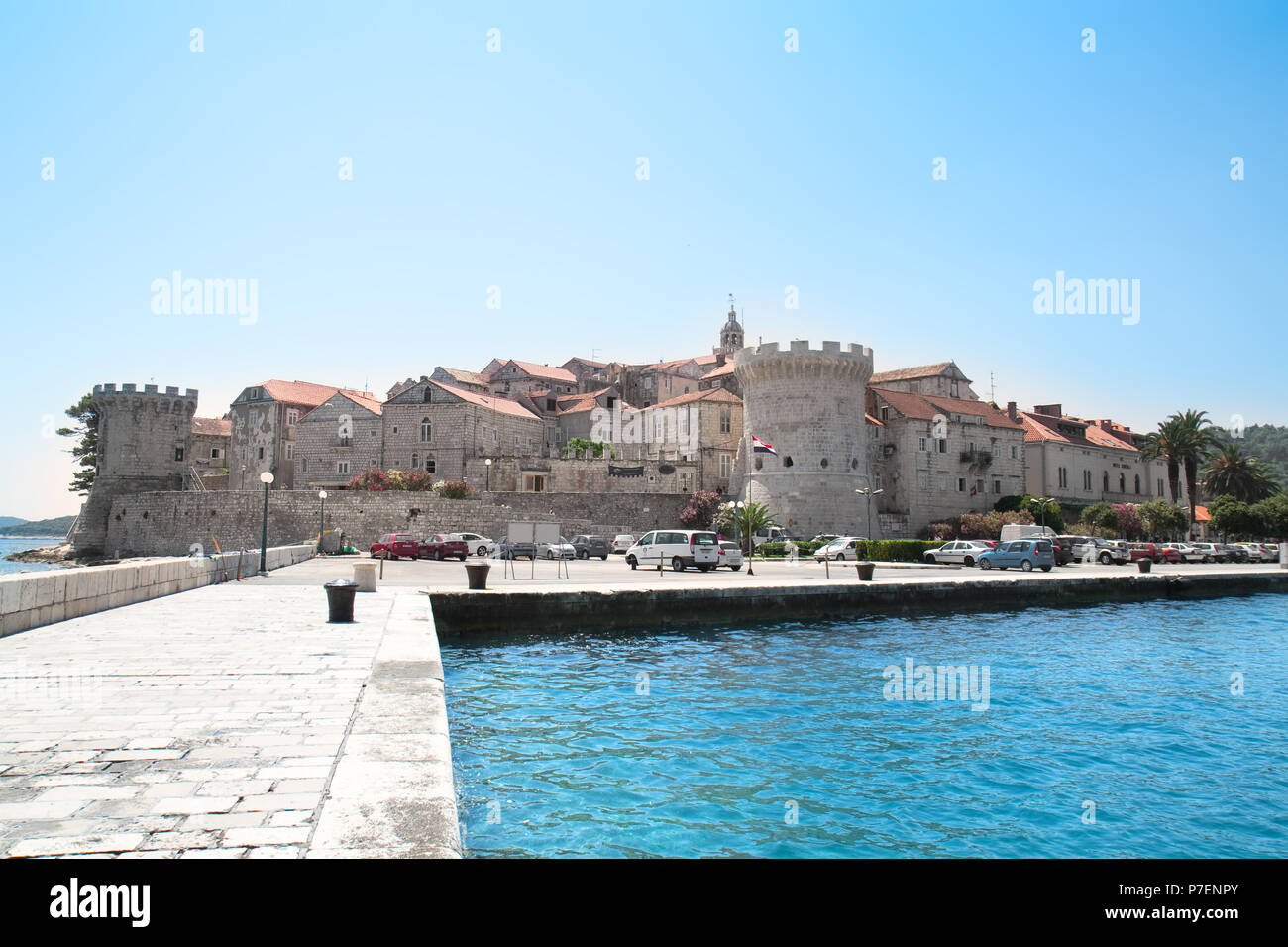 The fortified city of Korcula, Croatia Stock Photo - Alamy
