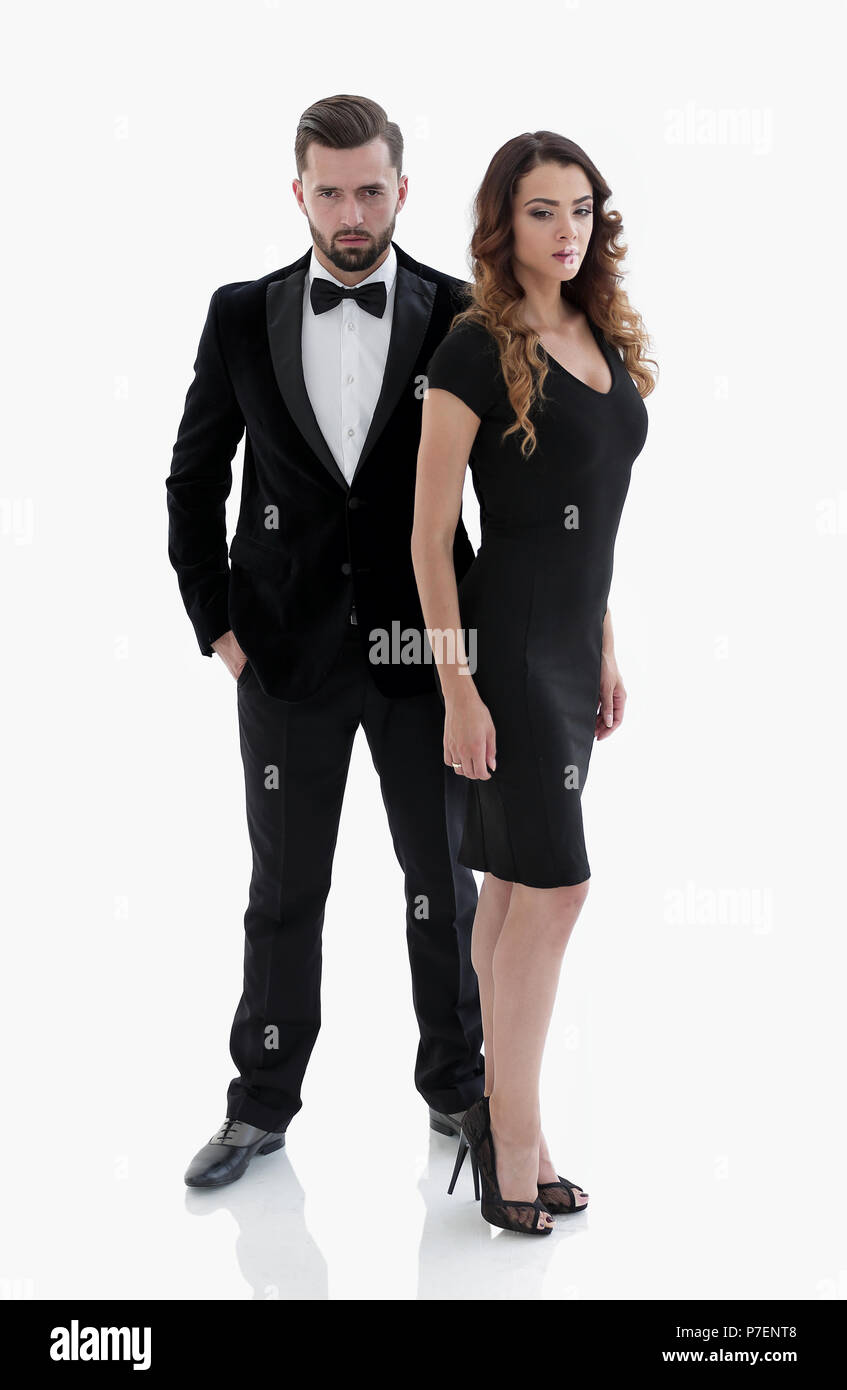 pair of men and women posing for the camera in a studio Stock Photo - Alamy