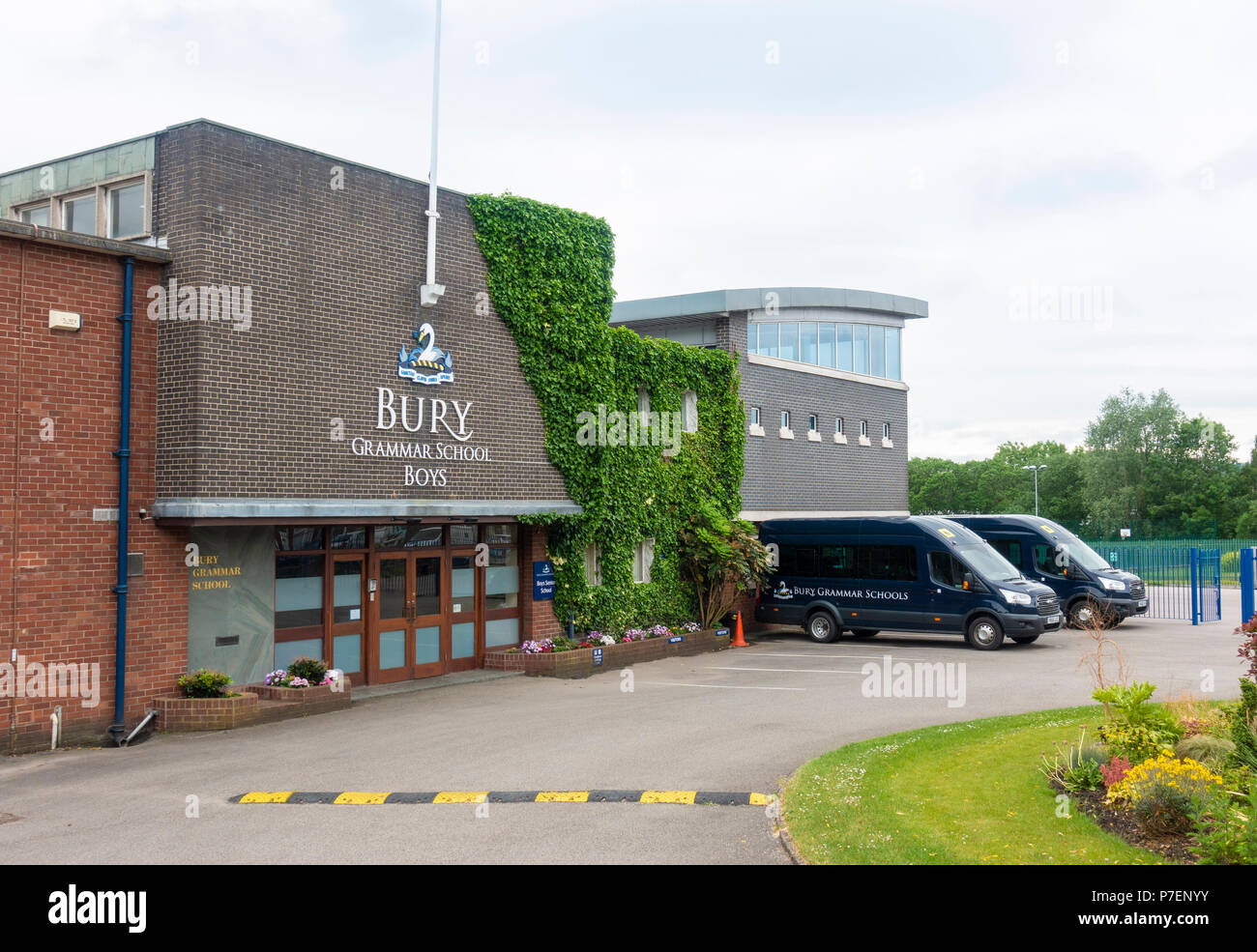 Bury Grammar School in Bury, Lancashire Stock Photo - Alamy