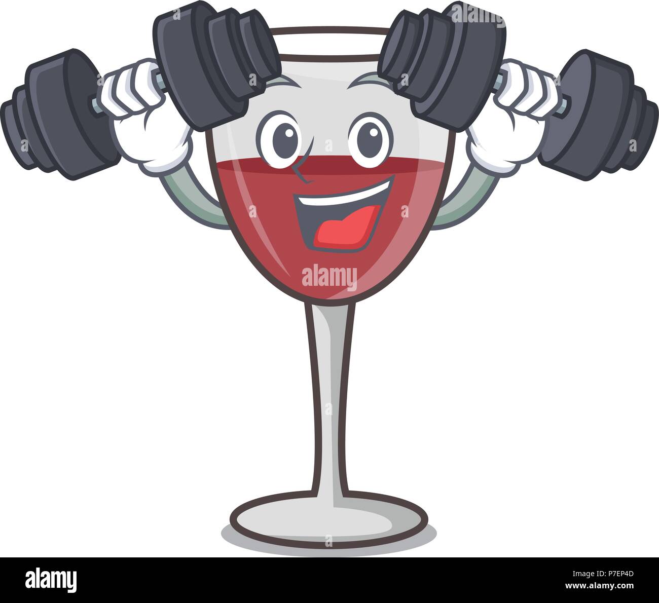 Fitness wine character cartoon style Stock Vector Image & Art - Alamy