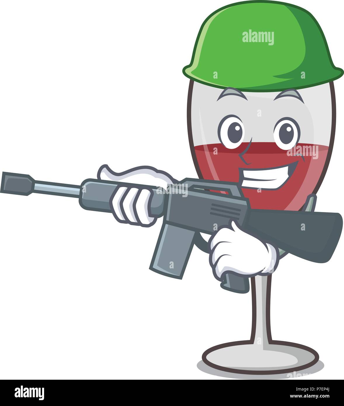 Army wine character cartoon style Stock Vector Image & Art - Alamy