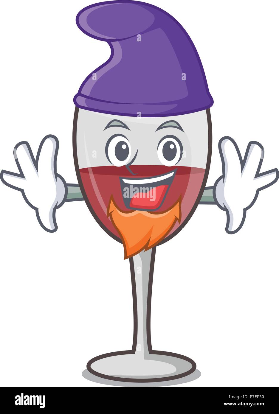 Elf wine character cartoon style Stock Vector Image & Art - Alamy