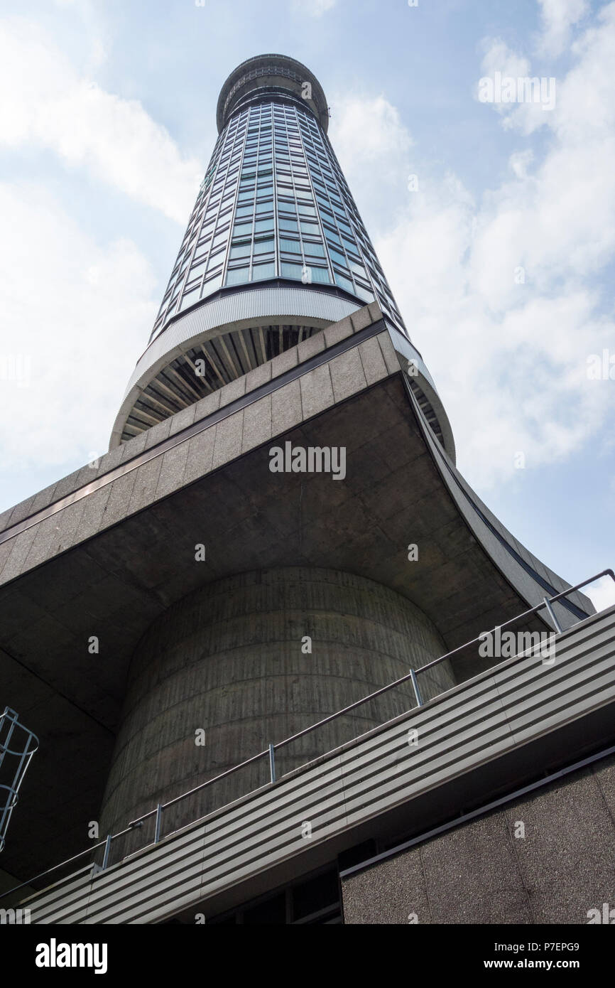 The BT Tower - a communications tower in central London. Previously ...