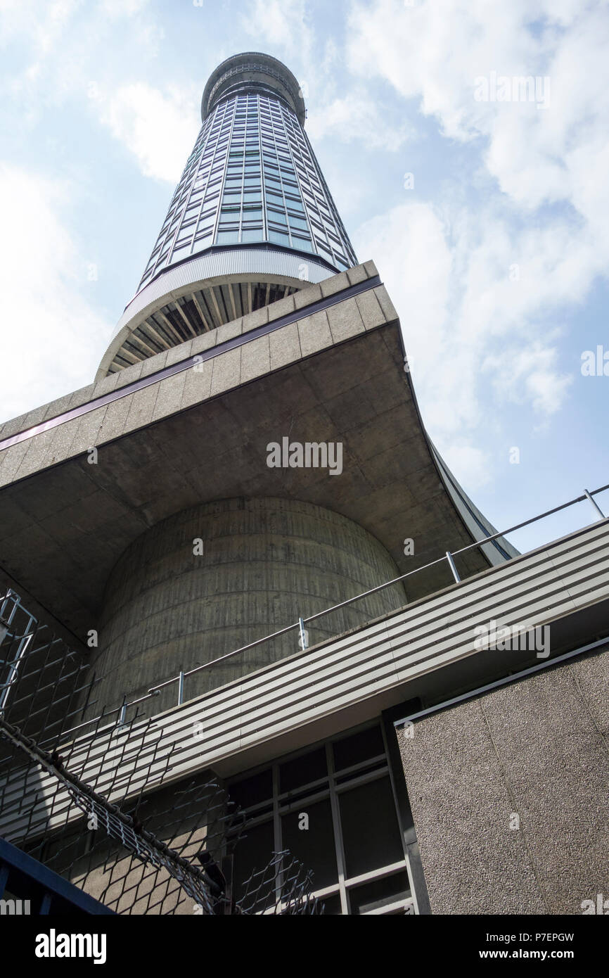 The BT Tower - a communications tower in central London. Previously ...