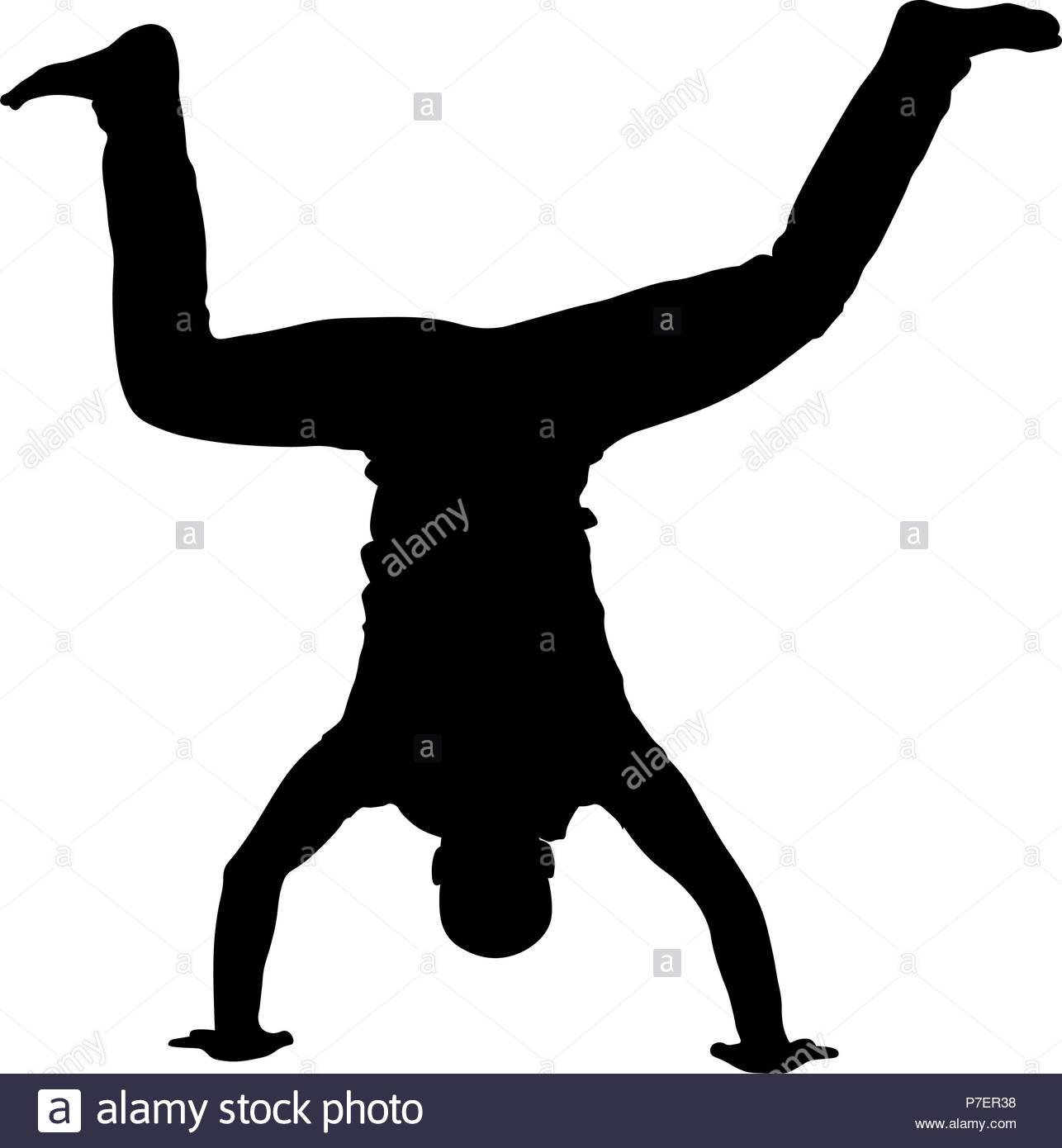 Handstand Stock Vector Images - Alamy