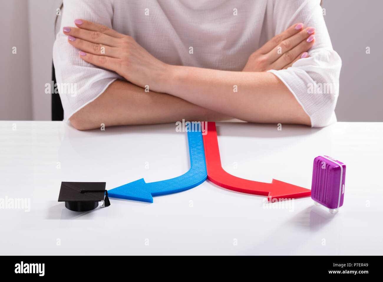 Black arrows showing different directions hi-res stock photography and ...