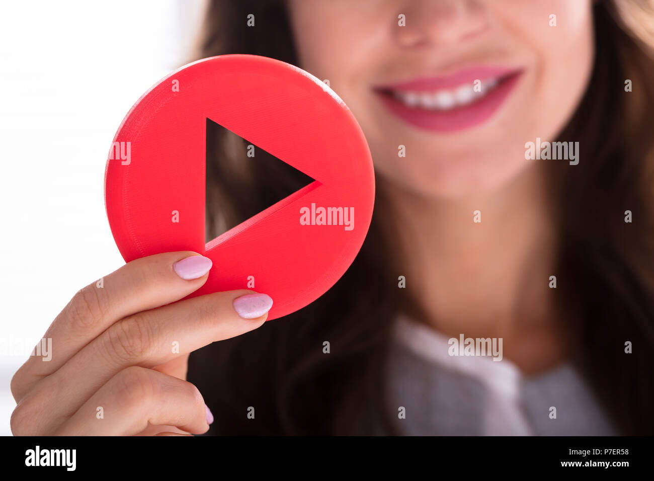 Play button close up hi-res stock photography and images - Alamy