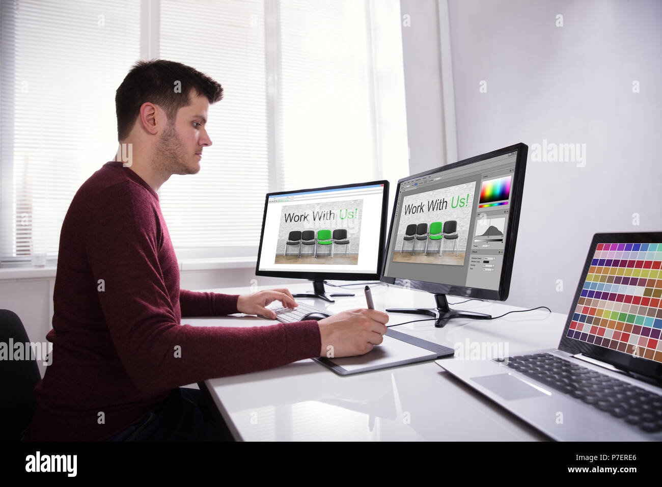 Drawing on a monitor hi-res stock photography and images - Alamy