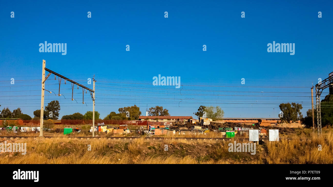Johannesburg, South Africa, September 11, 2011, Public commuter rail ...