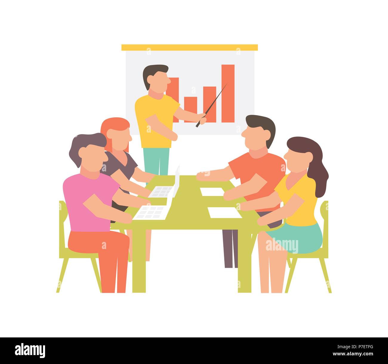 Workshop Illustration for business design and infographic Stock Vector ...