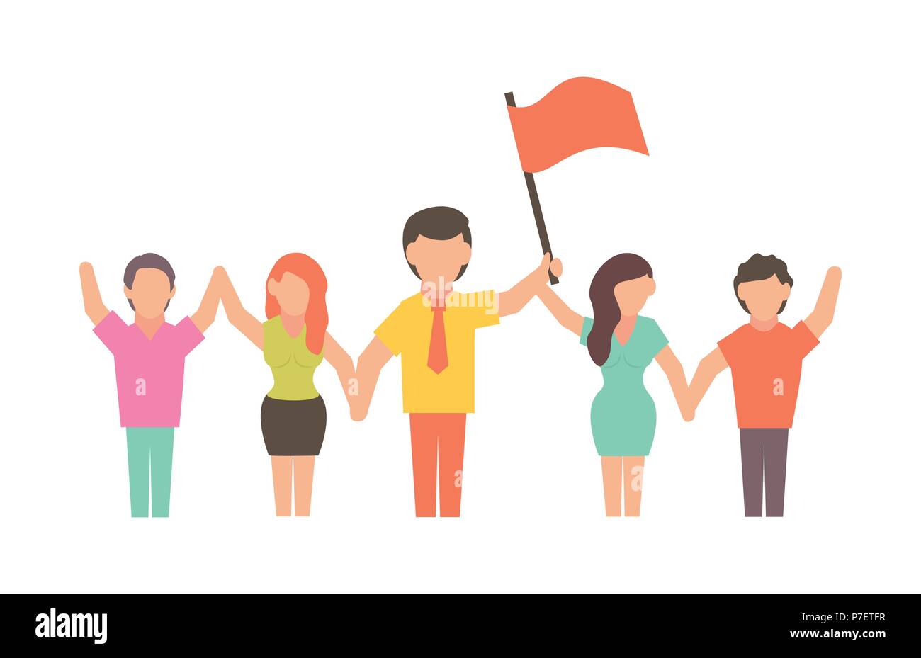 Leadership Illustration for business design and infographic Stock ...