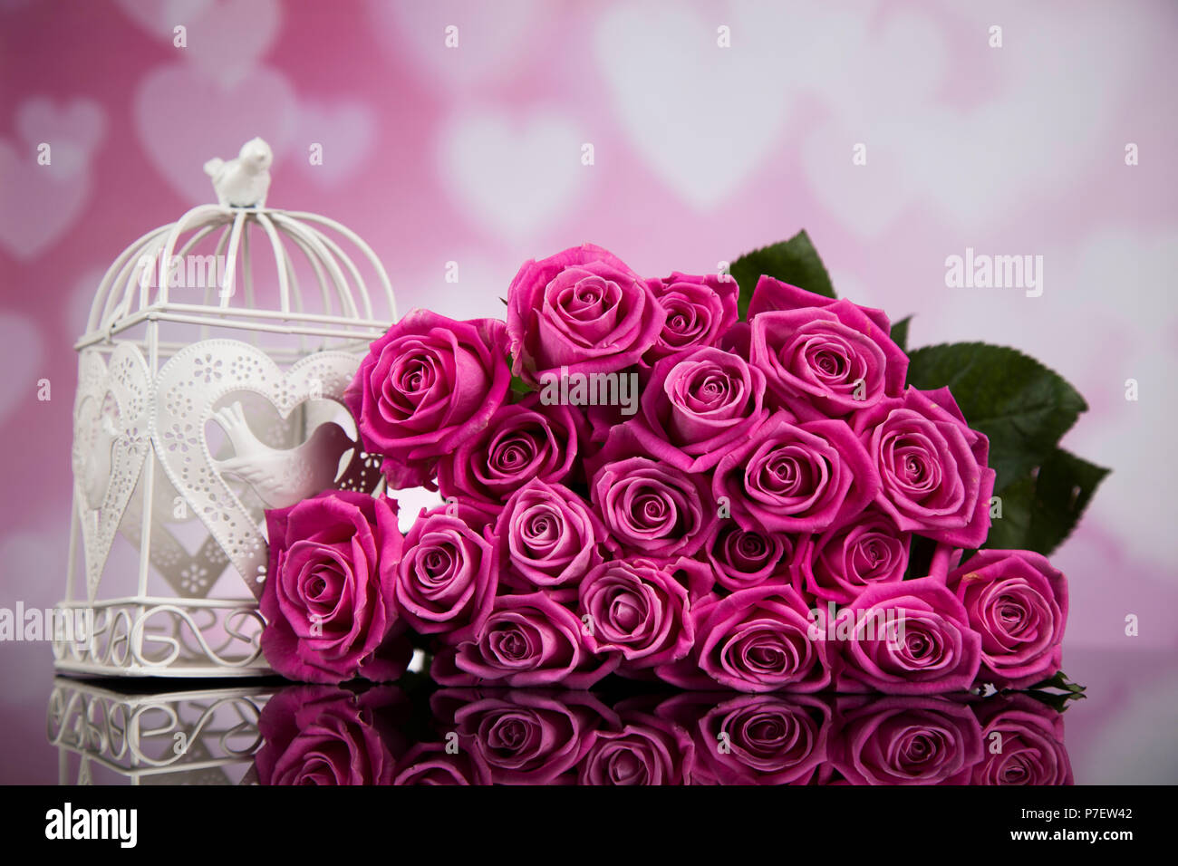 Romantic vintage love background Stock Photo - Alamy