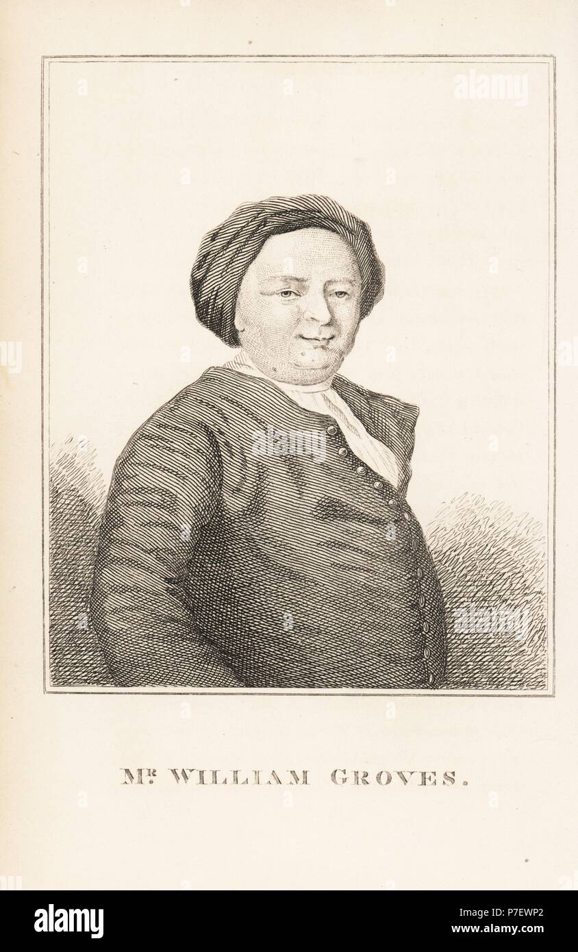 William Groves, publican and famous punch seller of London. Copperplate ...